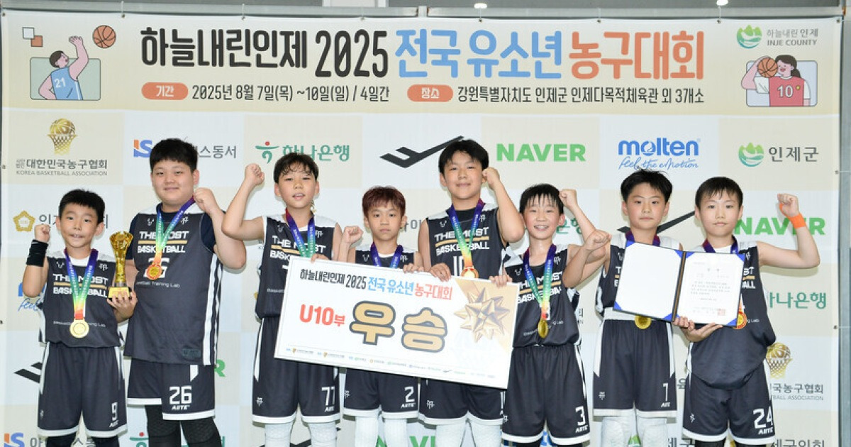 [전국유소년] ‘미쳤다!’ 더 모스트 U10부, 분당 삼성 꺾고 우승 트로피 획득! ‘골밑 지배자’ 선도현은 MVP 등극