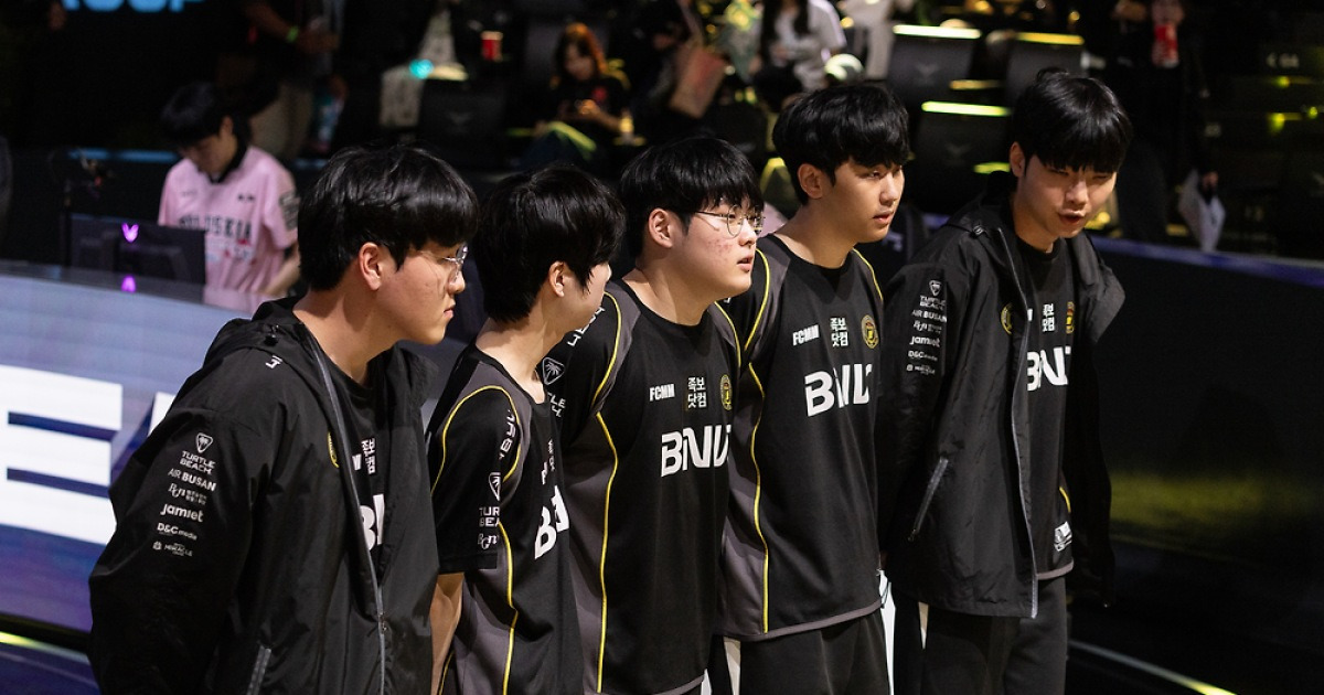 BNK, DNF 꺾고 LCK 라이즈 그룹 2위 수성
