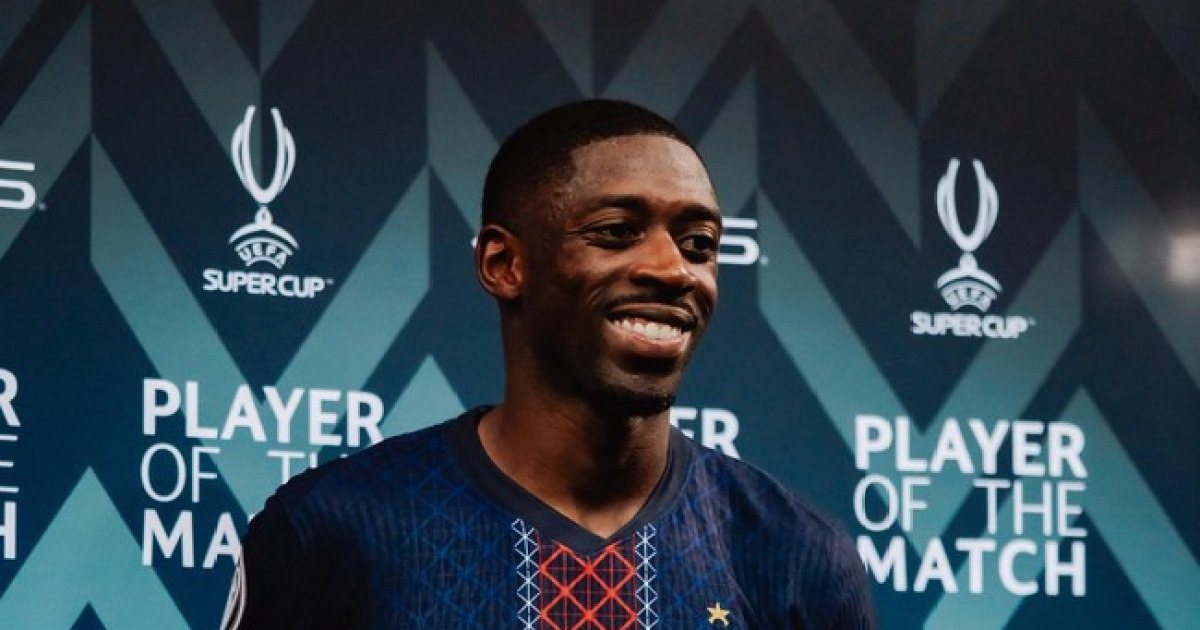 "우리는 2025년 유럽 최고의 팀, 이건 엄청난 일이야!"…'UEFA 슈퍼컵 POTM' 뎀벨레의 자신감