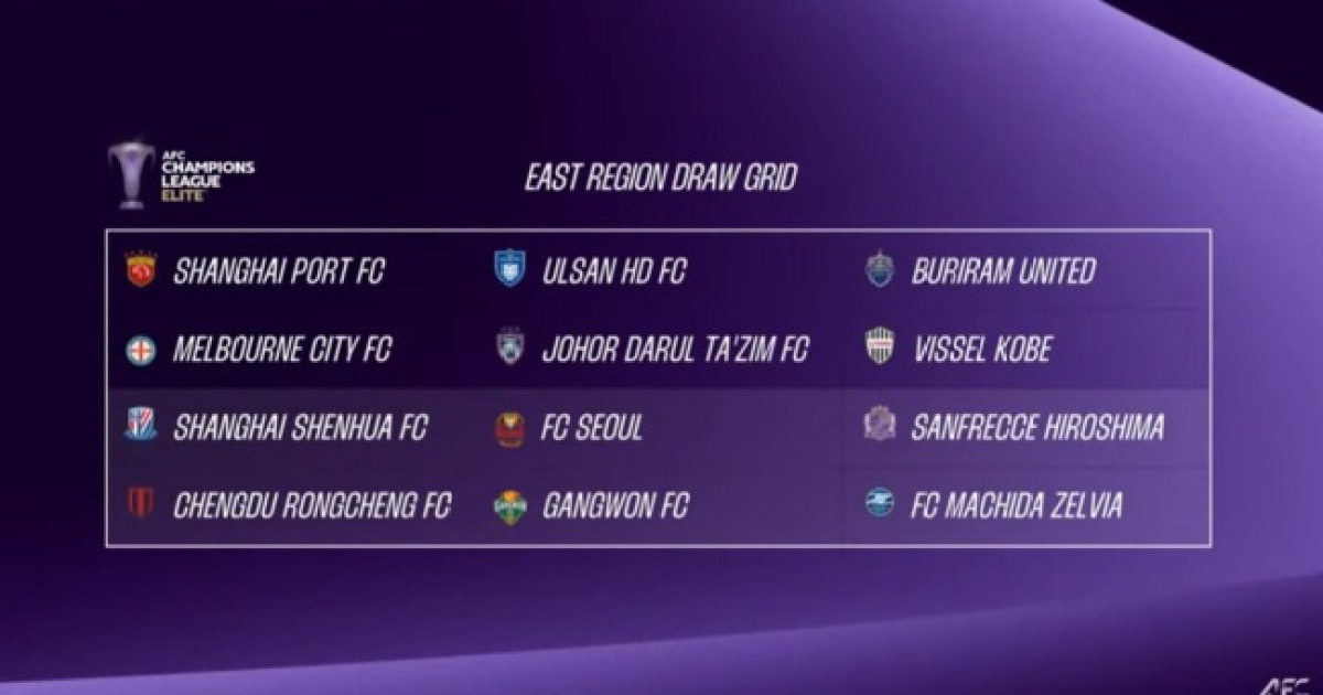 '울산-강원-서울 출전' 2025-26 ACLE 리그 스테이지 추첨 완료...포항은 ACL2 그룹 스테이지 H조 배정