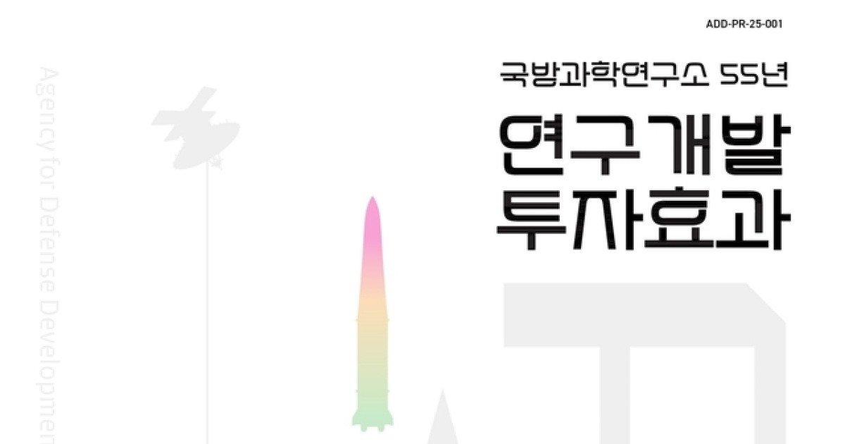 ADD “55년간 303개 무기체계 개발·국방과학기술 세계 8위권…경제효과 697조원·투자대비 10배”
