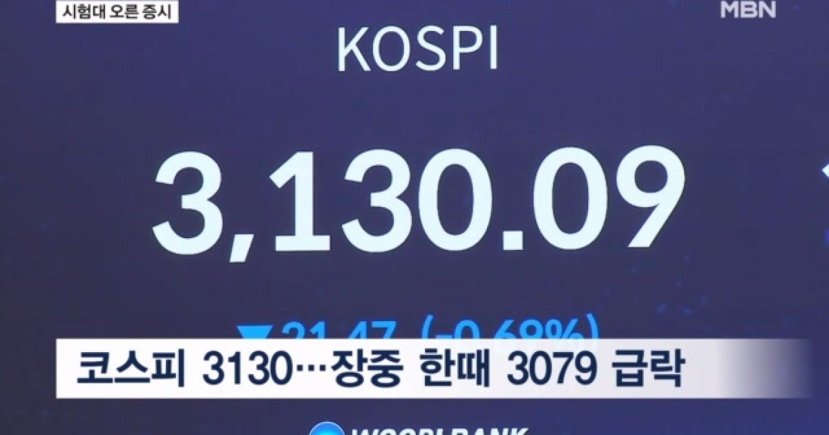 코스피 5000 간다더니…한 달 반 만에 3100 붕괴 왜?
