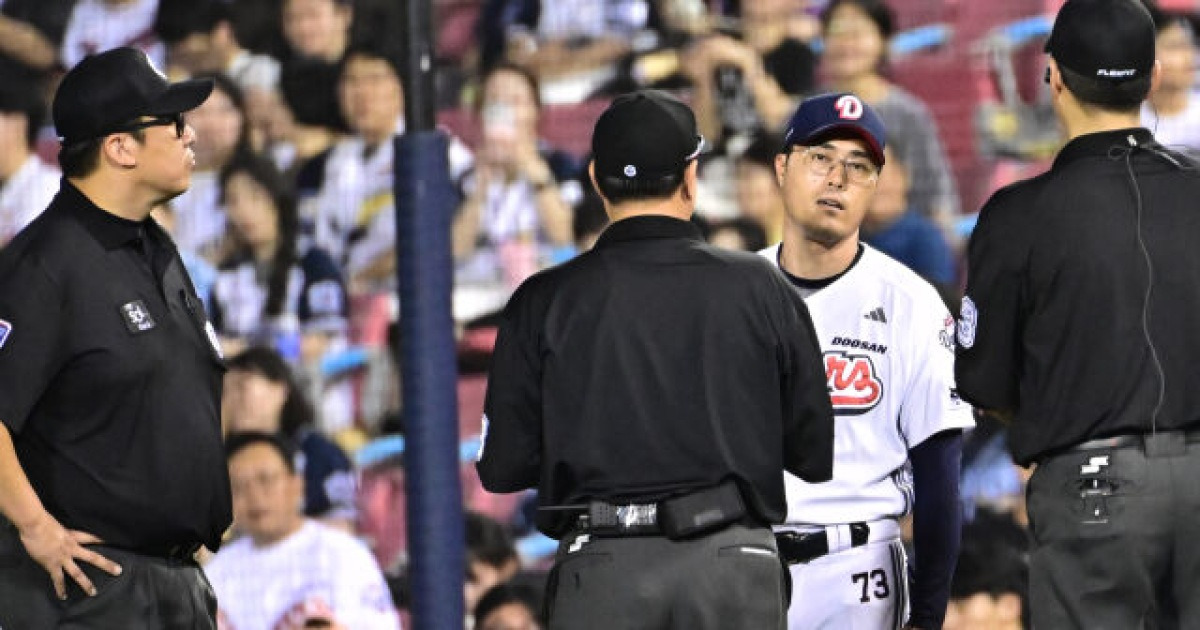 '납득 불가' 비디오판독+투수교체 논란까지…"KBO 공문 보낼 예정" 억까의 연속, 두산 열받았다 [MD잠실]