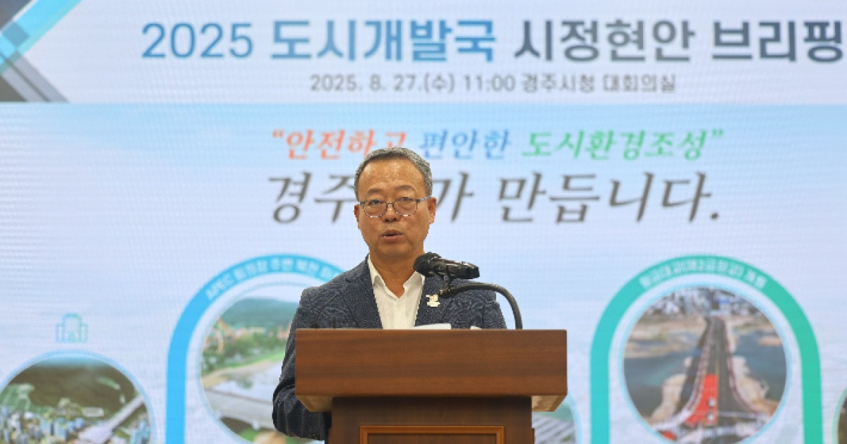 "APEC 정상회의 성공개최 지원"…경주시, 기반시설 정비 '박차'