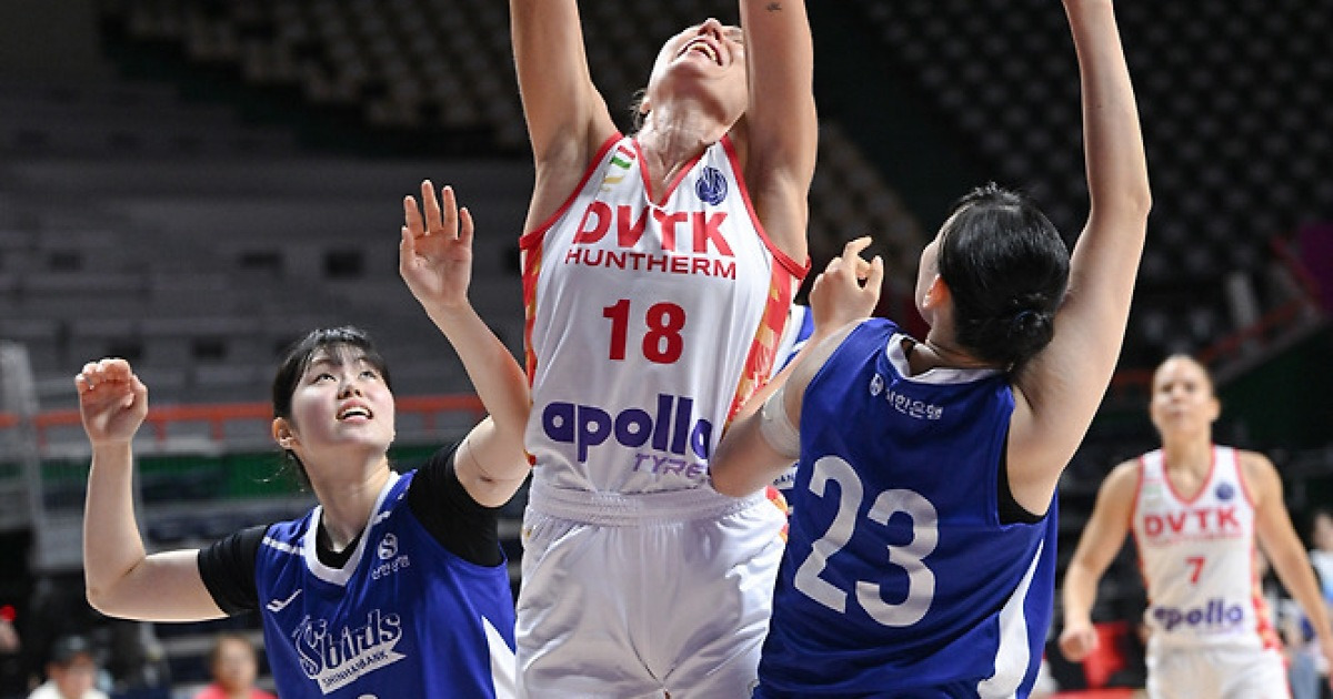 신한은행, 박신자컵에서 헝가리 DVTK 잡아내며 WKBL팀 중 해외팀에 첫 승 올려