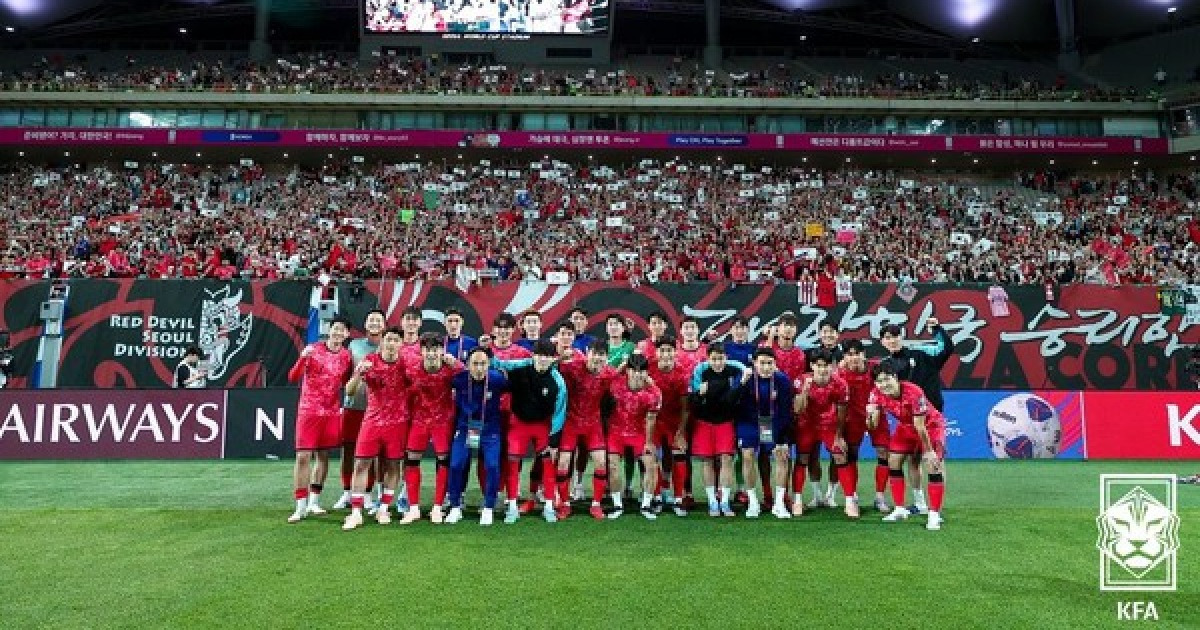 KFA, 월드컵 본선 진출 포상금 확정... 선수 1인당 최대 1억원, 총 39명 지급
