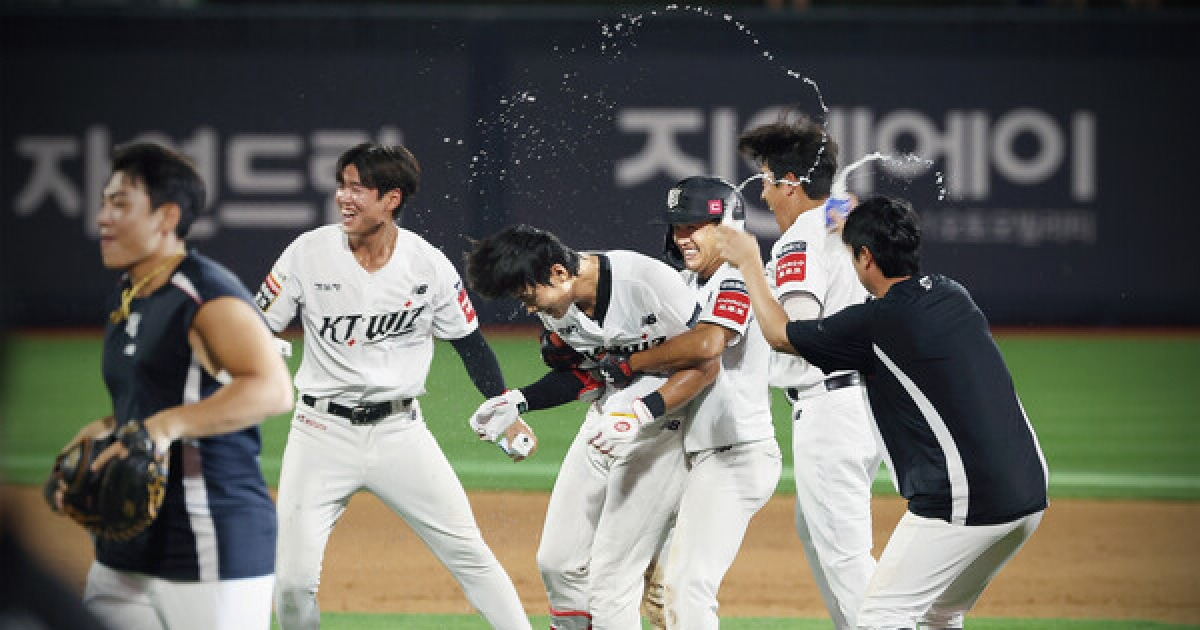 '허경민 5안타+장성우 연타석포+장준원 동점포' KT, 6일 만에 다시 만난 롯데 잡고 공동 4위 점프 [스춘 현장]