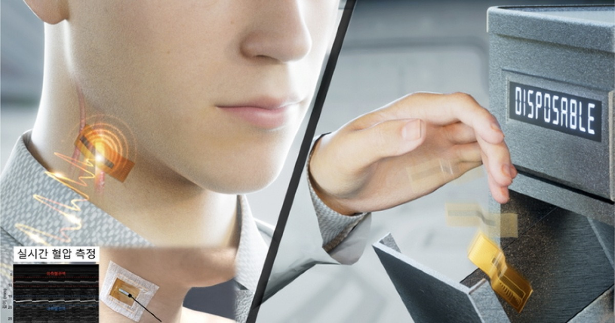 KIST·KAIST 등, 친환경·성능 모두 잡은 의료 실리콘 초음파 패치 개발
