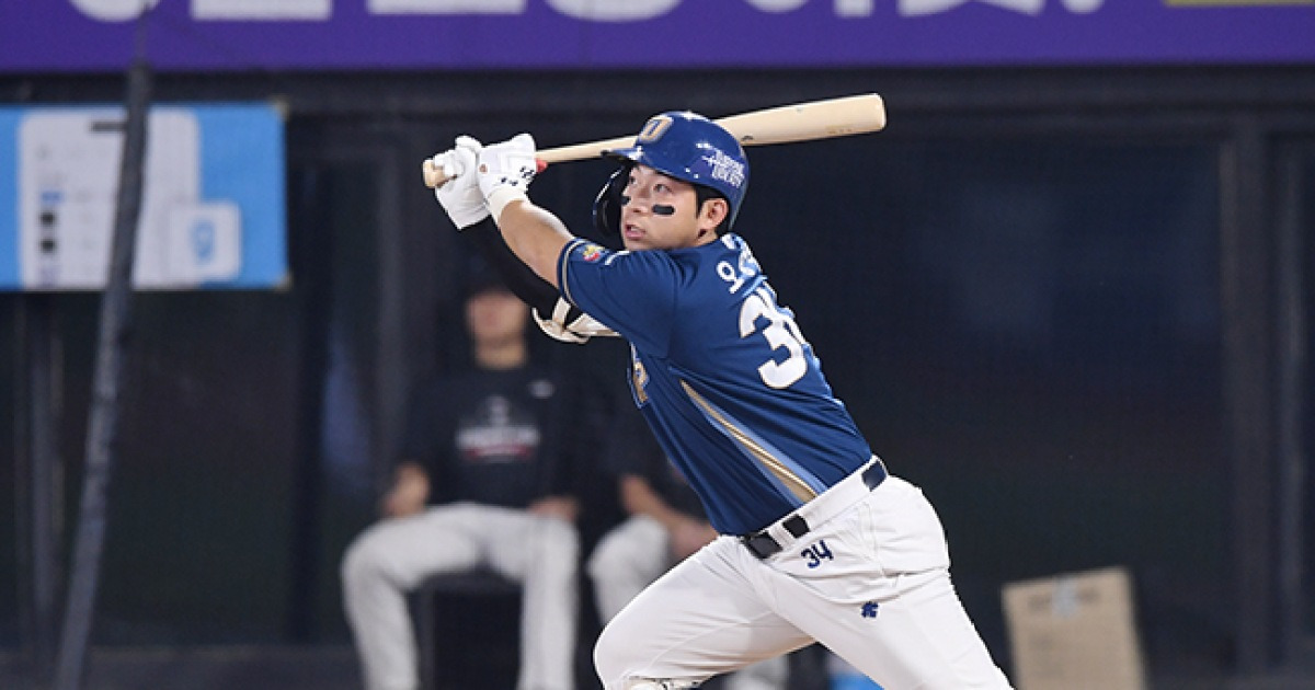 '오영수 3타점+신영우 호투' NC, KIA 꺾고 3연패 탈출