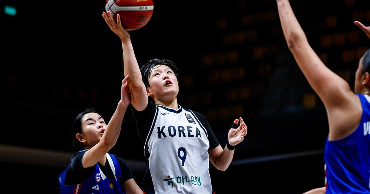여자 농구, U16 아시아컵 필리핀에 충격패…7·8위 결정전 밀려