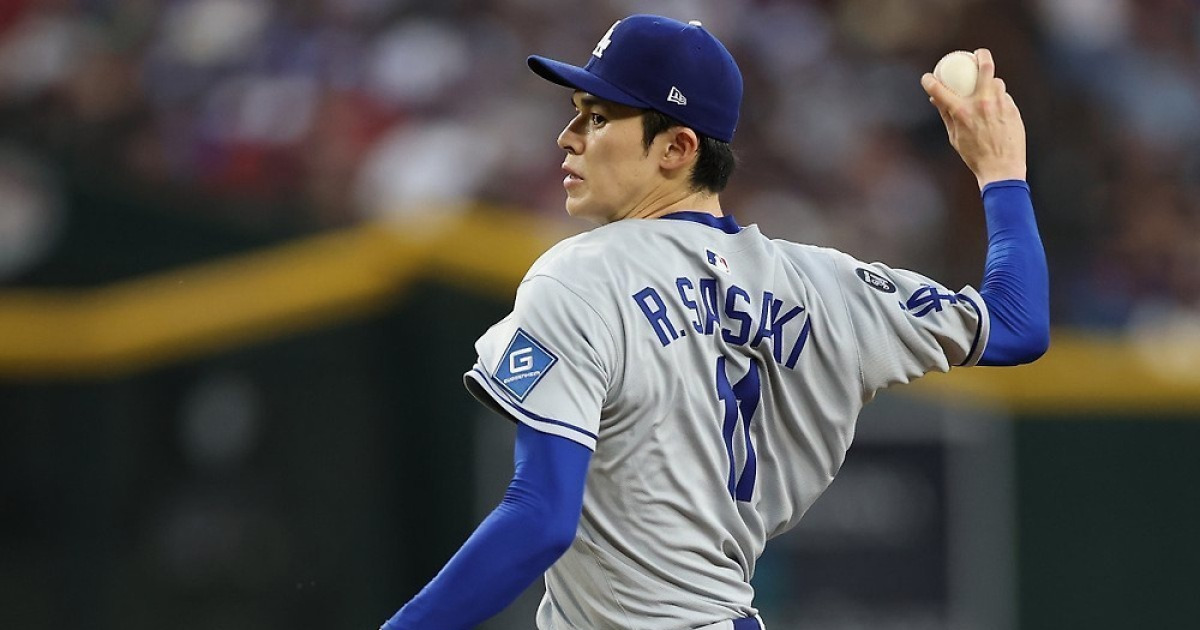 ‘160.6km’ 사사키, 성공적 복귀 ‘첫 홀드까지’ LAD 지구 우승 -1승