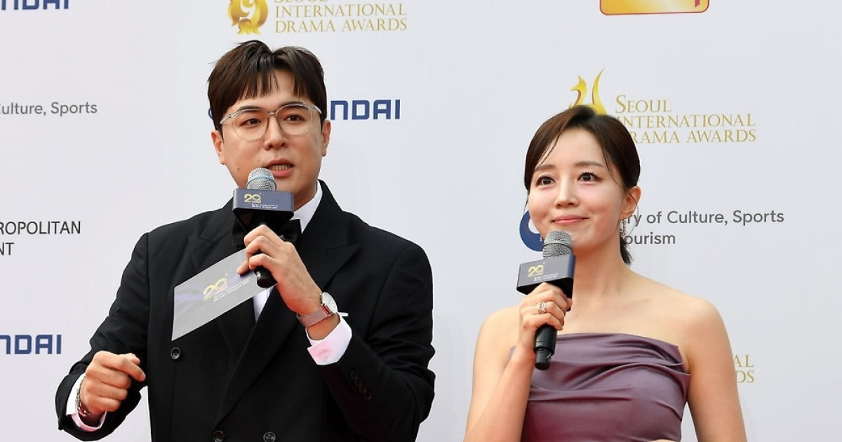 배-장선영, 서울드라마어워즈 레드카펫 2MC[TEN포토+]