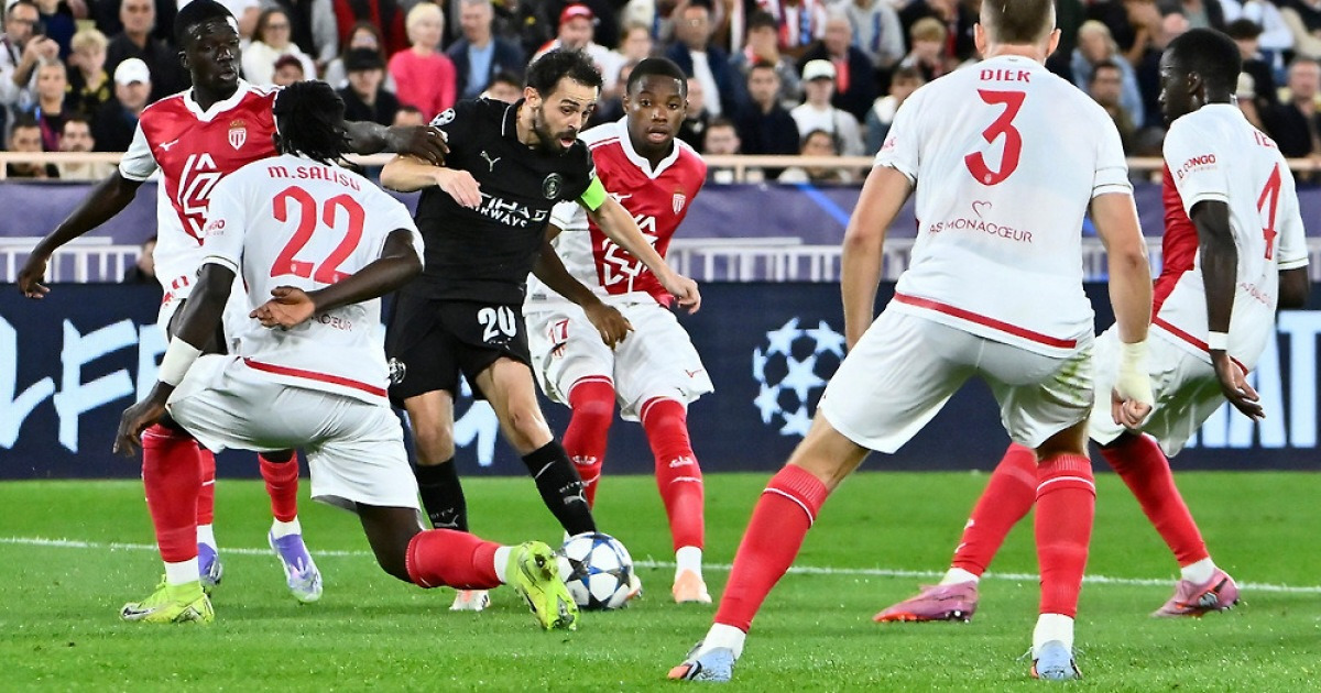 [UCL리뷰]'홀란 2골' 맨시티, 다이어에게 막판 PK허용, 모나코 원정 무승부