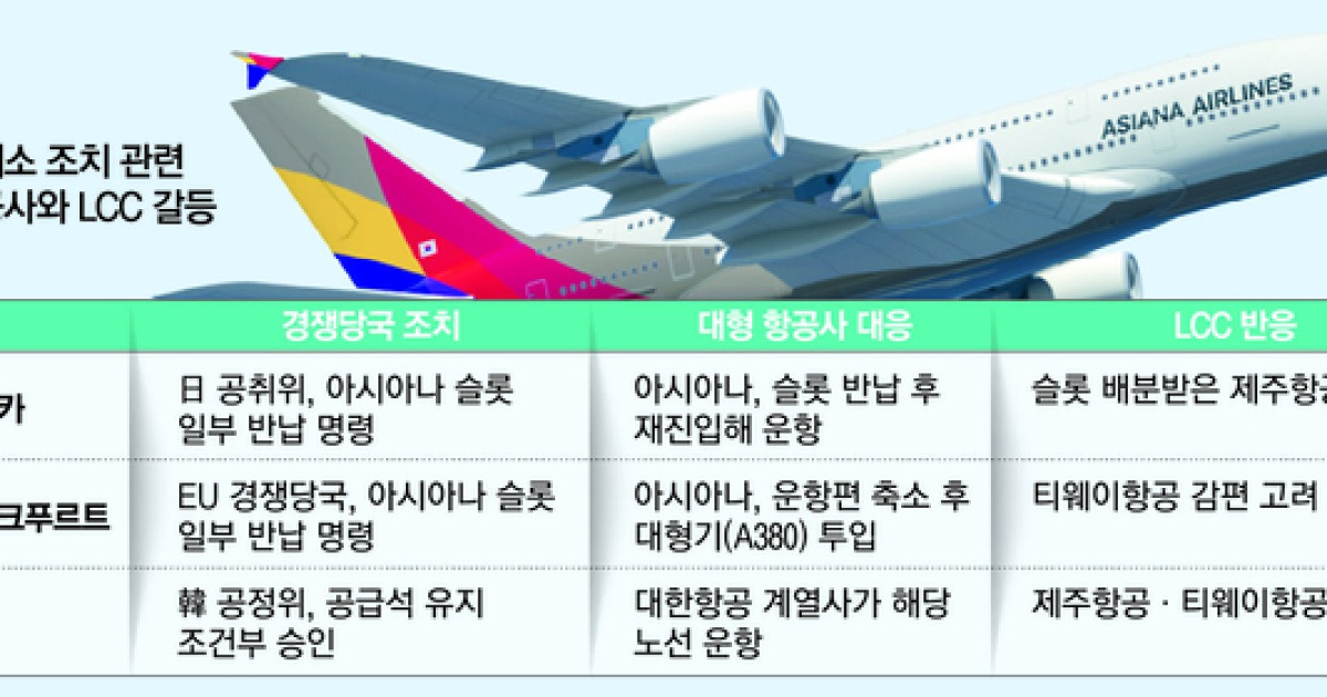 [단독] 인천~오사카 황금노선 ‘시끌’…아시아나-LCC 정면충돌 왜?