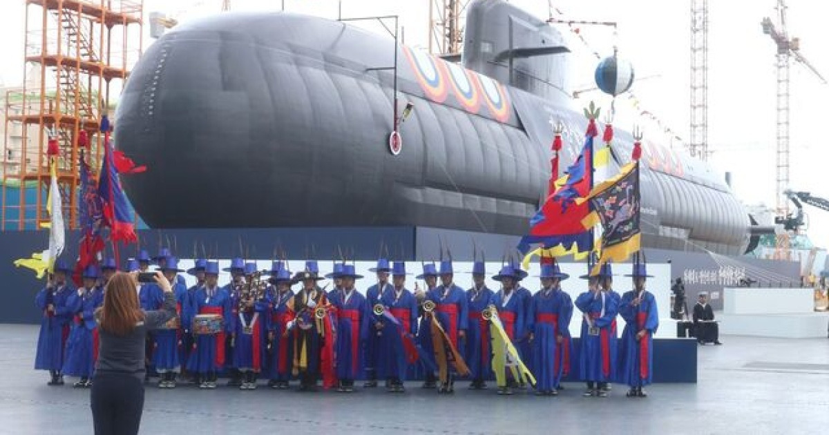 세계 최고 3600t급 디젤잠수함 ‘장영실함’ 진수식