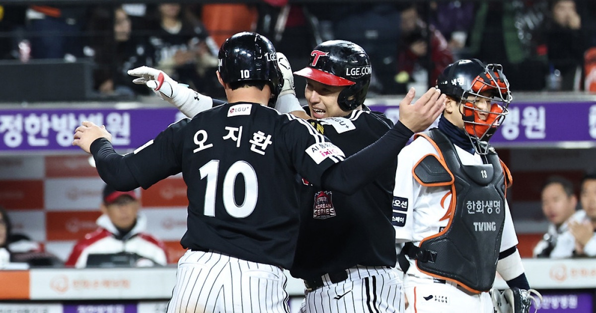 ‘역전의 명수’ LG 박동원 “오늘 같은 경기가 또 있을까요?”[KS4]