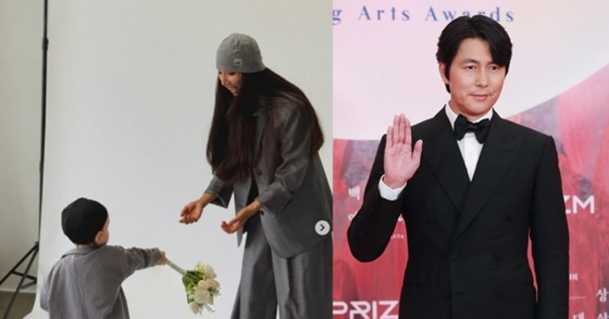 문가비, 모자이크 없이 아들 첫 공개..'친부' 정우성♥일반인 결혼 소식 2개월만 [★NEWSing]