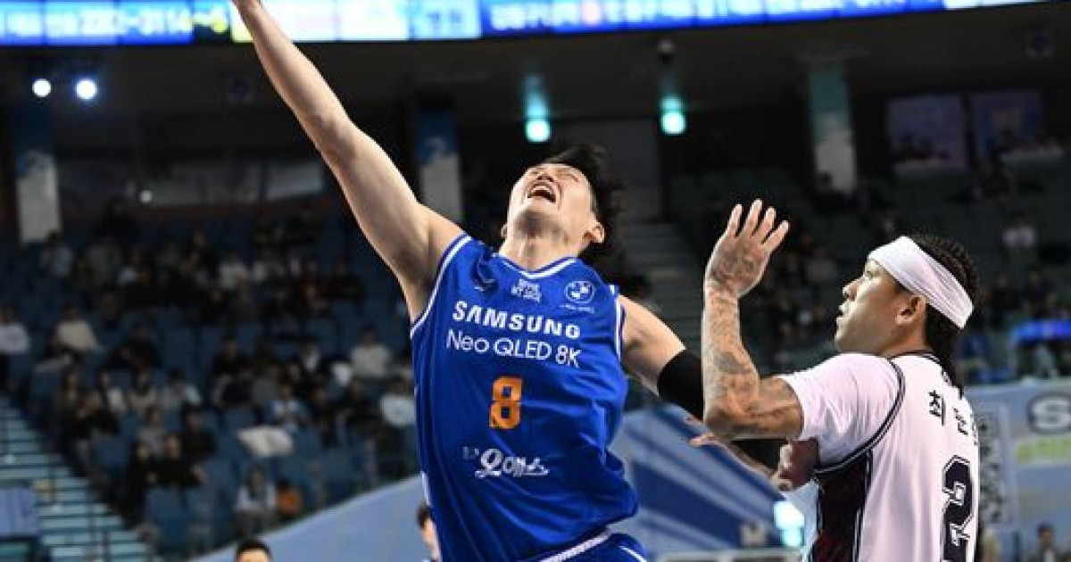 '최현민 맹활약' 삼성, KCC 100-77 제압+파죽의 3연승.. 소노는 LG 꺾어