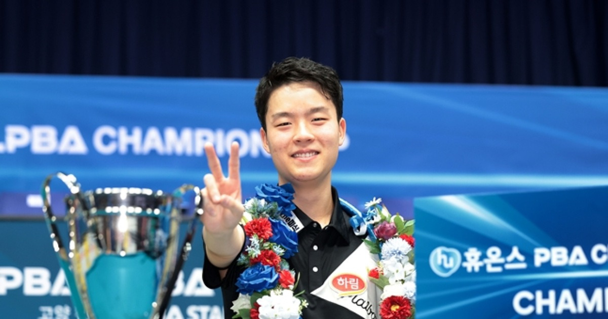 '2연속 우승 도전' 18세 당구신동 김영원, PBA 128강서 '와일드카드' 조병욱과 맞대결