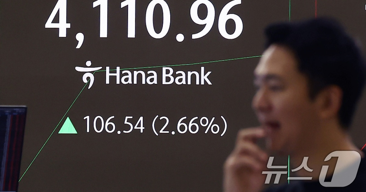 코스피, 1% 넘게 오르며 4050선 회복…삼전·SK하닉 반등[개장시황]