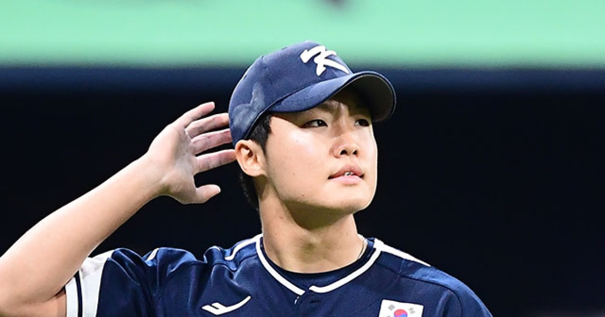 “日서도 좋은 결과 가지고 올 것”…‘최고 153km+1.1이닝 KKK 완벽투’ 성인 대표팀 데뷔전서 쾌투한 정우주의 다짐 [고척 인터뷰]