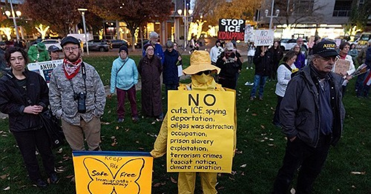 Veterans Protest Portland