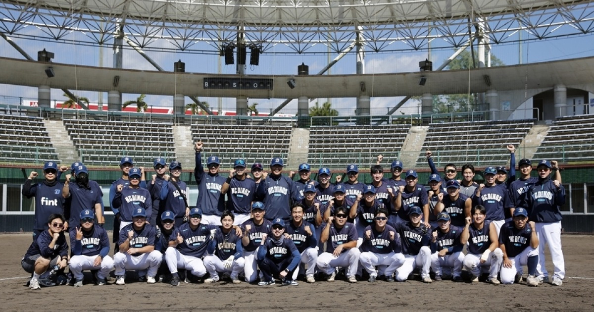 프로야구 NC, 1차 마무리 훈련 종료…MVP는 이한·박지한