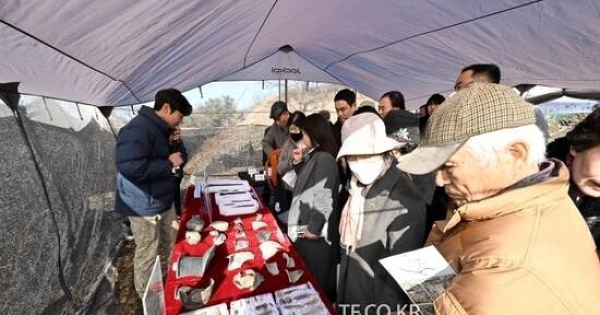 양주시, '양주대모산성' 15차 발굴조사 현장 공개회 진행