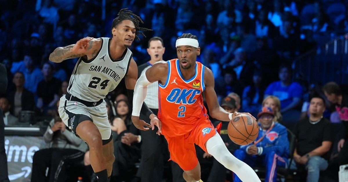 웸반야마의 귀환, OKC 17연승을 멈췄다…샌안토니오 NBA컵 결승 진출