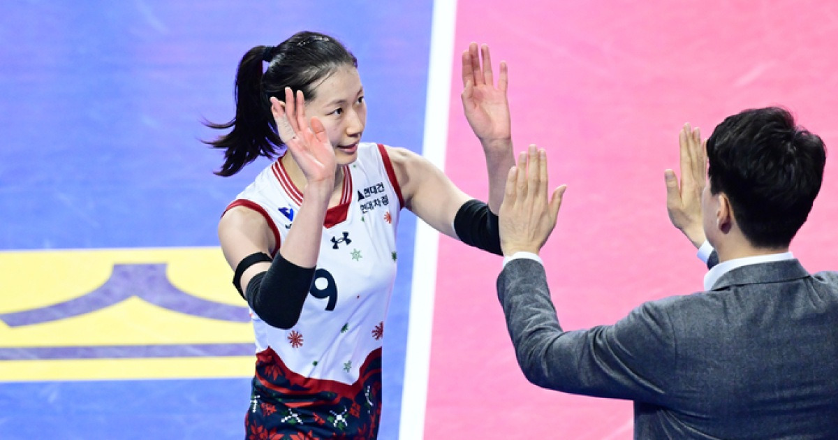 나현수 또 소방수 활약…현대건설, 정관장 끈질긴 추격 뿌리치고 크리스마스 7연승