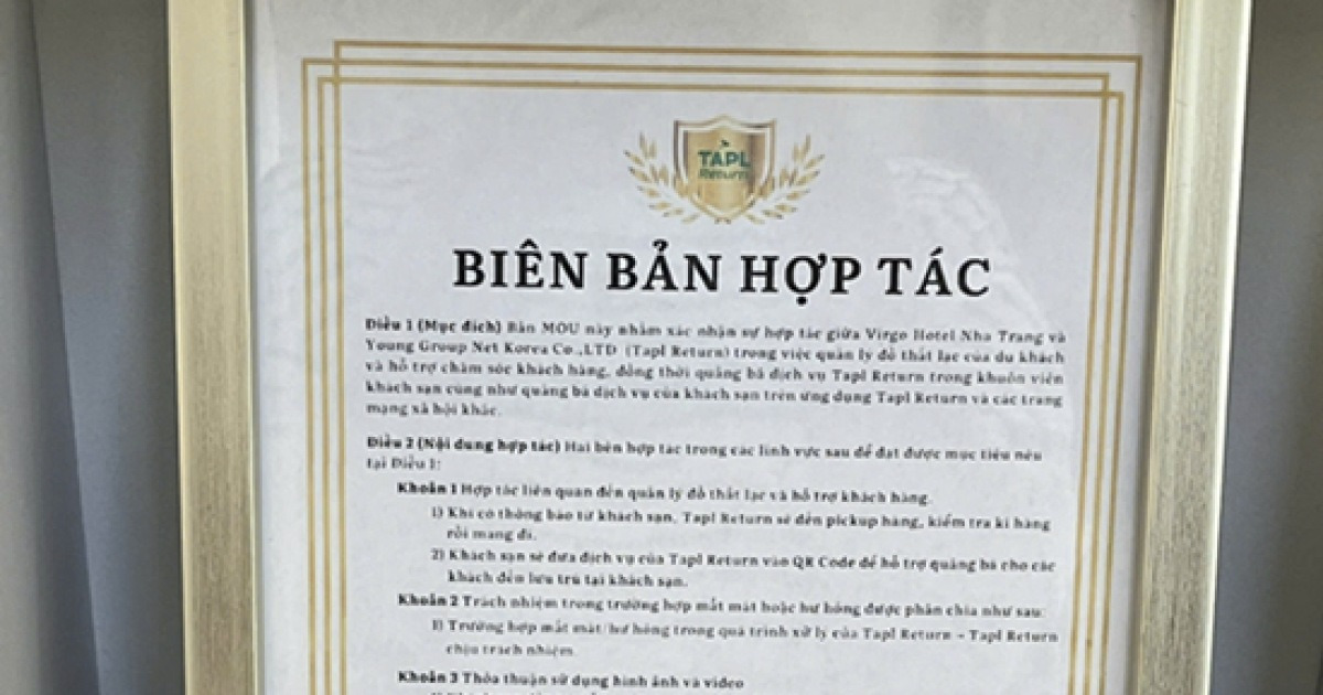 타플리턴(TAPL Return), Virgo Hotel Nha Trang(버고 호텔 나트랑)과 MOU 체결