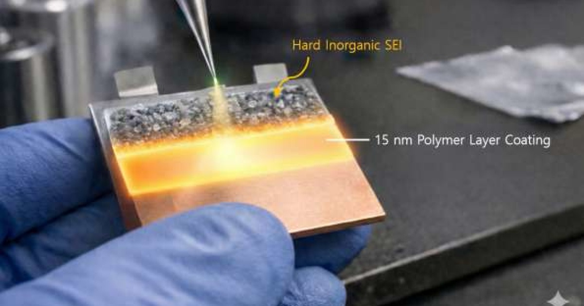 "무음극 배터리 수명 한계 넘어"…KAIST, 전극 표면 설계만으로