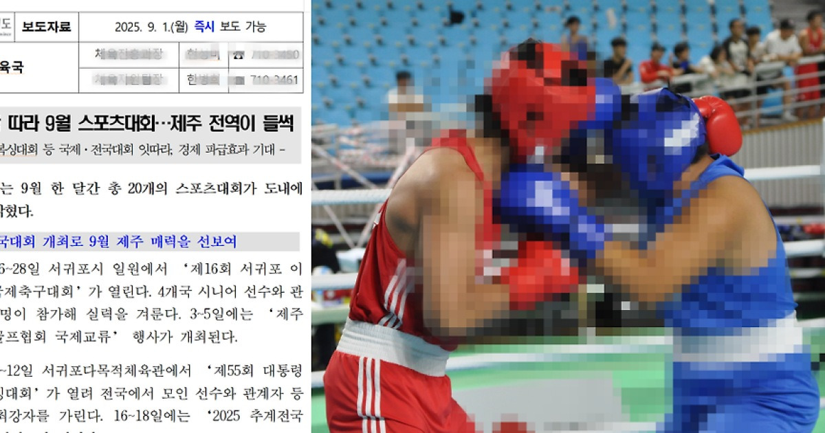 제주도 체육대회 안전 매뉴얼 손질… ‘제2 복싱선수 사고’ 막을 수 있나