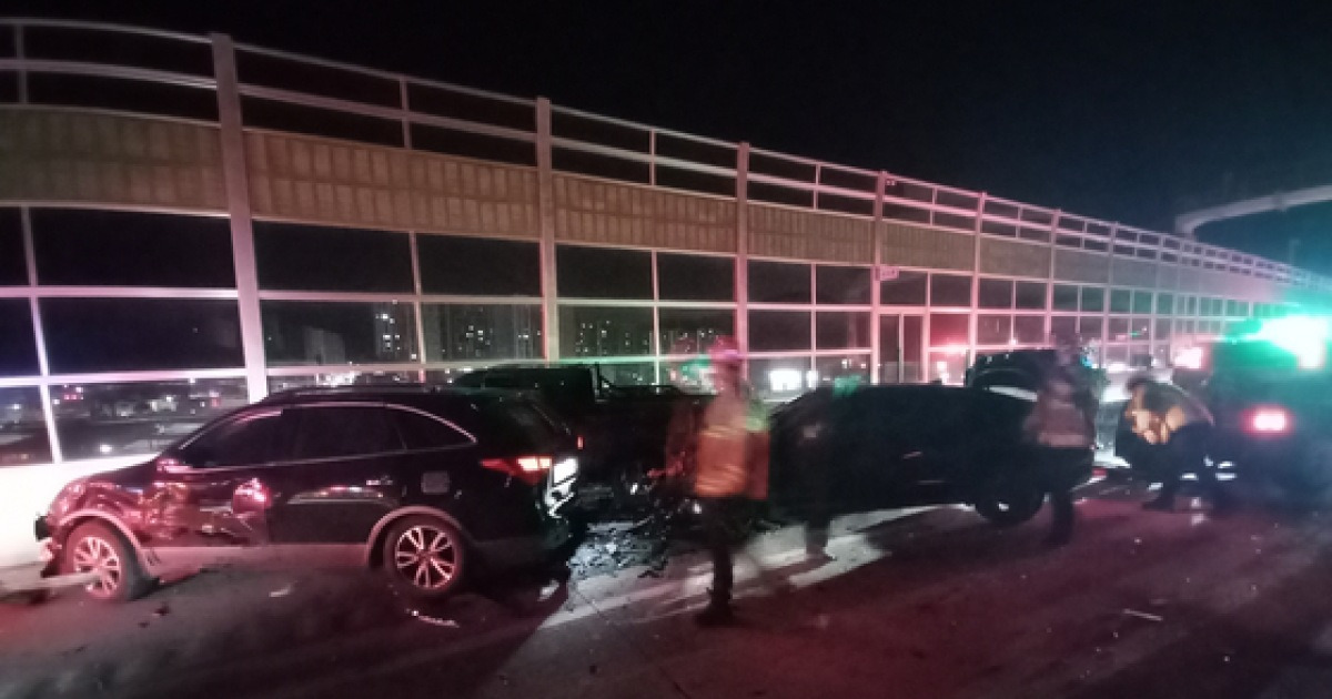 경남 양산 경부고속도로 6중 추돌…1명 숨지고 2명 다쳐