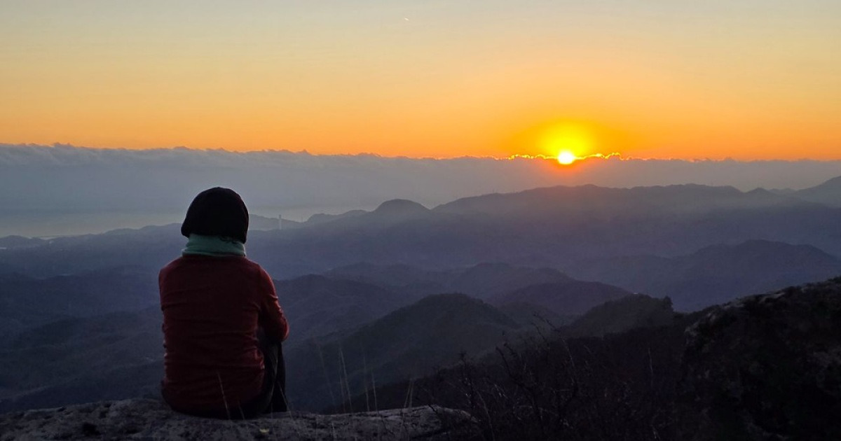 일출 30분 전…쉰움산, 그때를 놓치지 마라