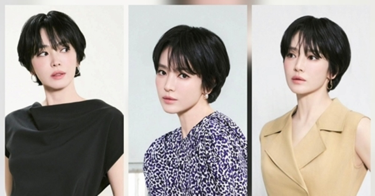 “단발 = 송혜교”…161cm 45kg, 하객룩 ‘압도’