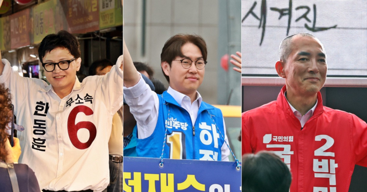 한동훈 32.7→38.2% 하정우 40.4→34.0% 엿새 만 반전? 박민식 20.9→23.3% [에이스리서치]