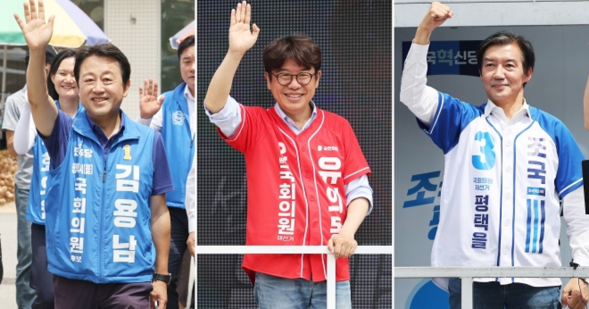 친명계 대거 김용남 지원유세… 조국 “단일화 끝, 자력으로 1등 할 것”
