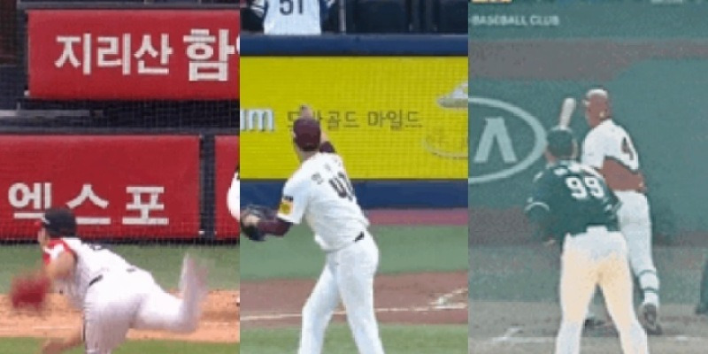 [미친구속] 157km/h 벽을 돌파한 KBO리그 현역 토종 파이어볼러들.gif | 미친야구
