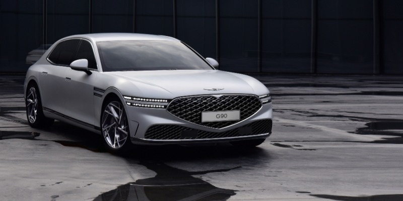 "S클래스 비켜"..제네시스 'G90' 외장 이미지 첫 공개 | 글로벌모빌리티
