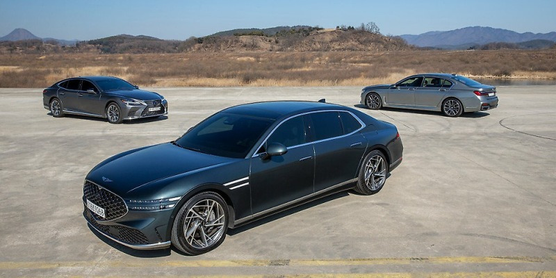 제네시스 G90, 7시리즈, LS와 비교해 보니 | 탑기어코리아