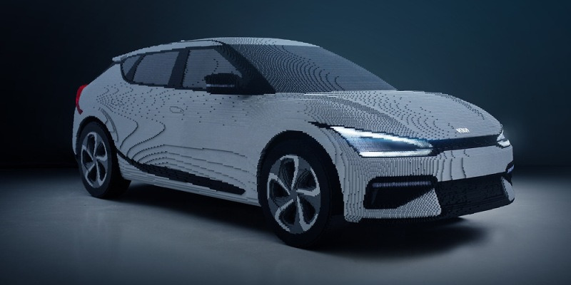 35만 개 레고로 800시간에 걸쳐 완성된 기아 EV6 | 더드라이브