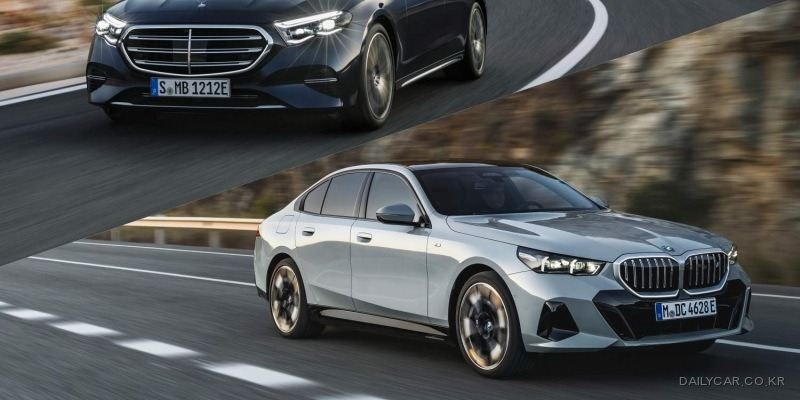 ‘벤츠 E200’ vs. ‘BMW 520i’, 영원한 라이벌 ‘풀체인지’로 재격돌..소비자 선택은? | 데일리카