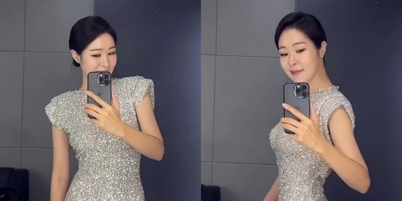 80→48kg 감량 개그우먼, 착붙 드레스 입고 대문자 S라인 | 뉴스에이드