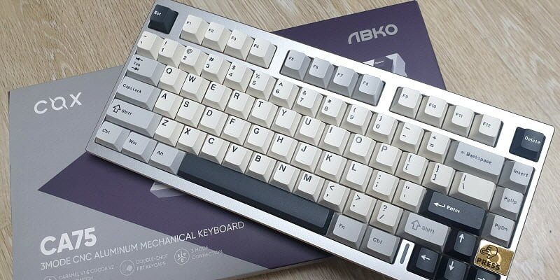 COX CA75 3모드 CNC 알루미늄 유무선 기계식 키보드 (실버) | 뽐뿌