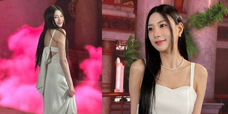 ‘하늘에서 내려왔나?’ 169cm·48kg 완벽 비율, 선녀 같은 화이트 드레스룩 | 스타와 라이프