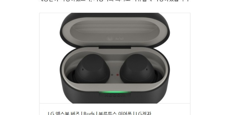 무선 블루투스 이어폰 추천 LG xboom Buds | 뽐뿌