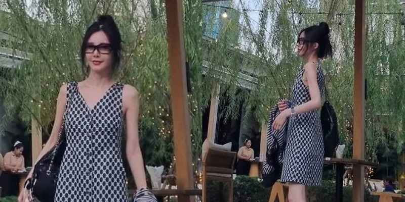 "168cm·41kg 뼈만 남은 보디” 태국 상류층 사모님, 시선 강탈 체크 원피스룩 | 대본은 내운명