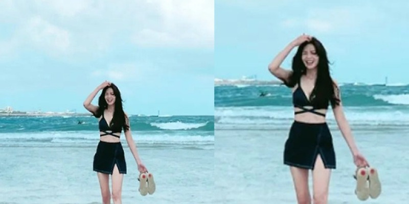 싱글맘 초동안 46세 여배우 172cm,8등신 뽐낸 수영복룩 | 어썸클