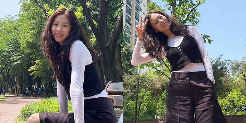 “이 정도면 그냥 모델이지” 170cm·54kg 여배우, 9등신 버뮤다팬츠룩 | 대본은 내운명